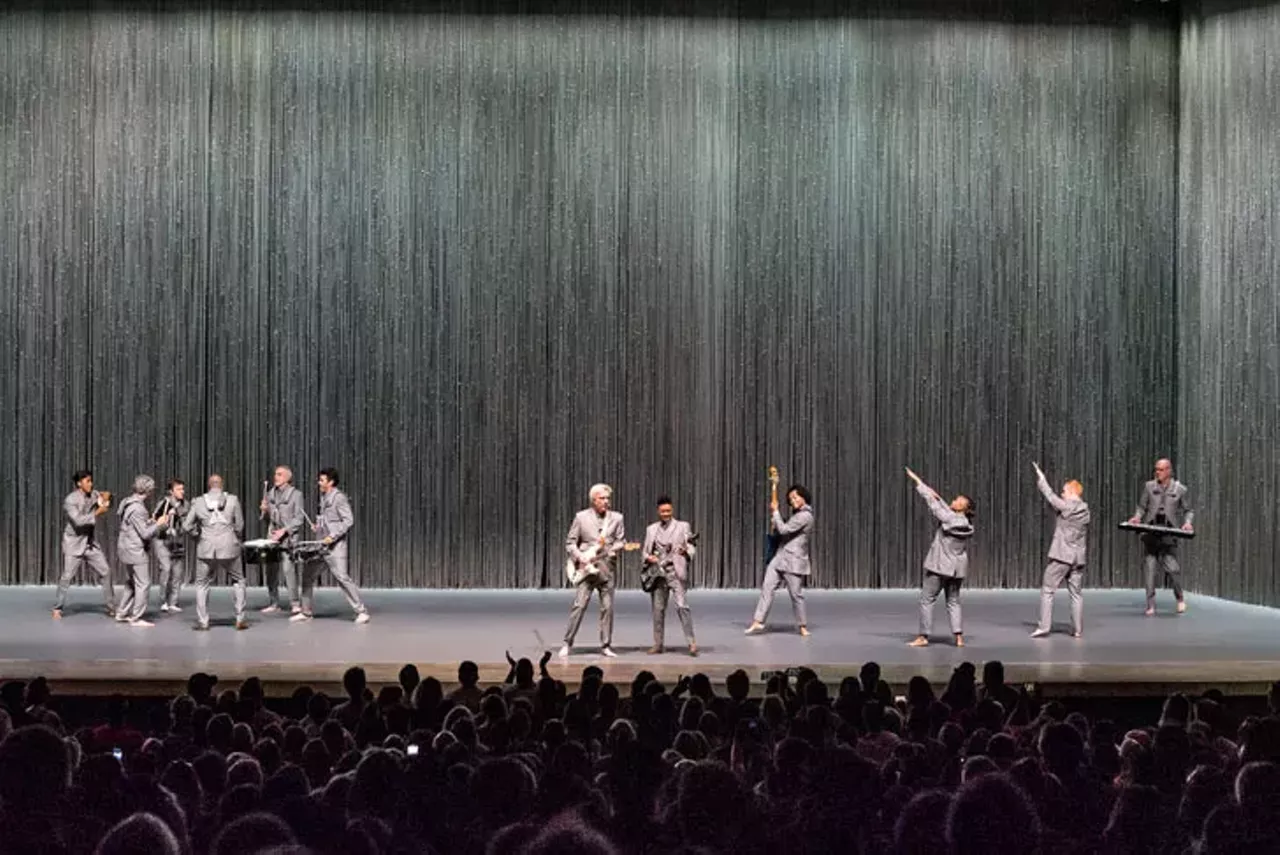 David Byrne of the Talking Heads Imaginative Performance at Cincinnati ...
