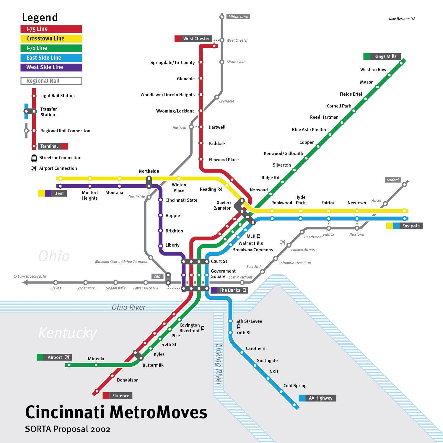 Check Out These Cincinnati Transit Maps That Could Have Been