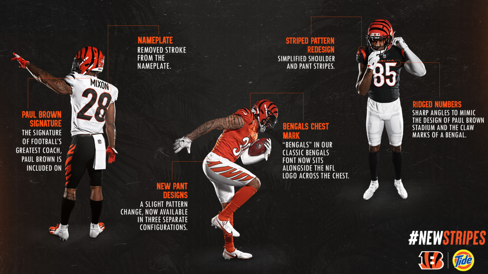Cincinnati Bengals Reveal 'New Stripes' Uniforms
