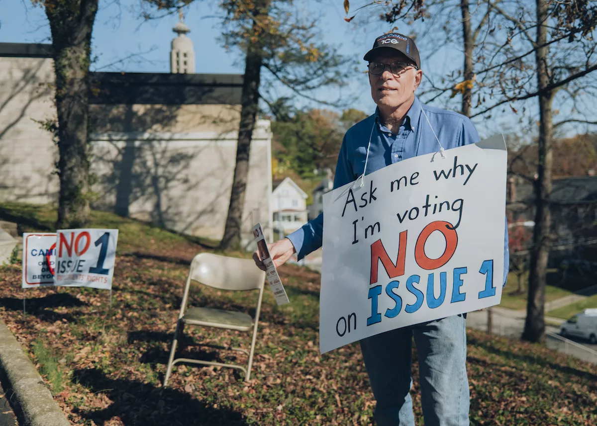 First-Time Voters, Campaigners Turn Out for Issue 1 in Hamilton County